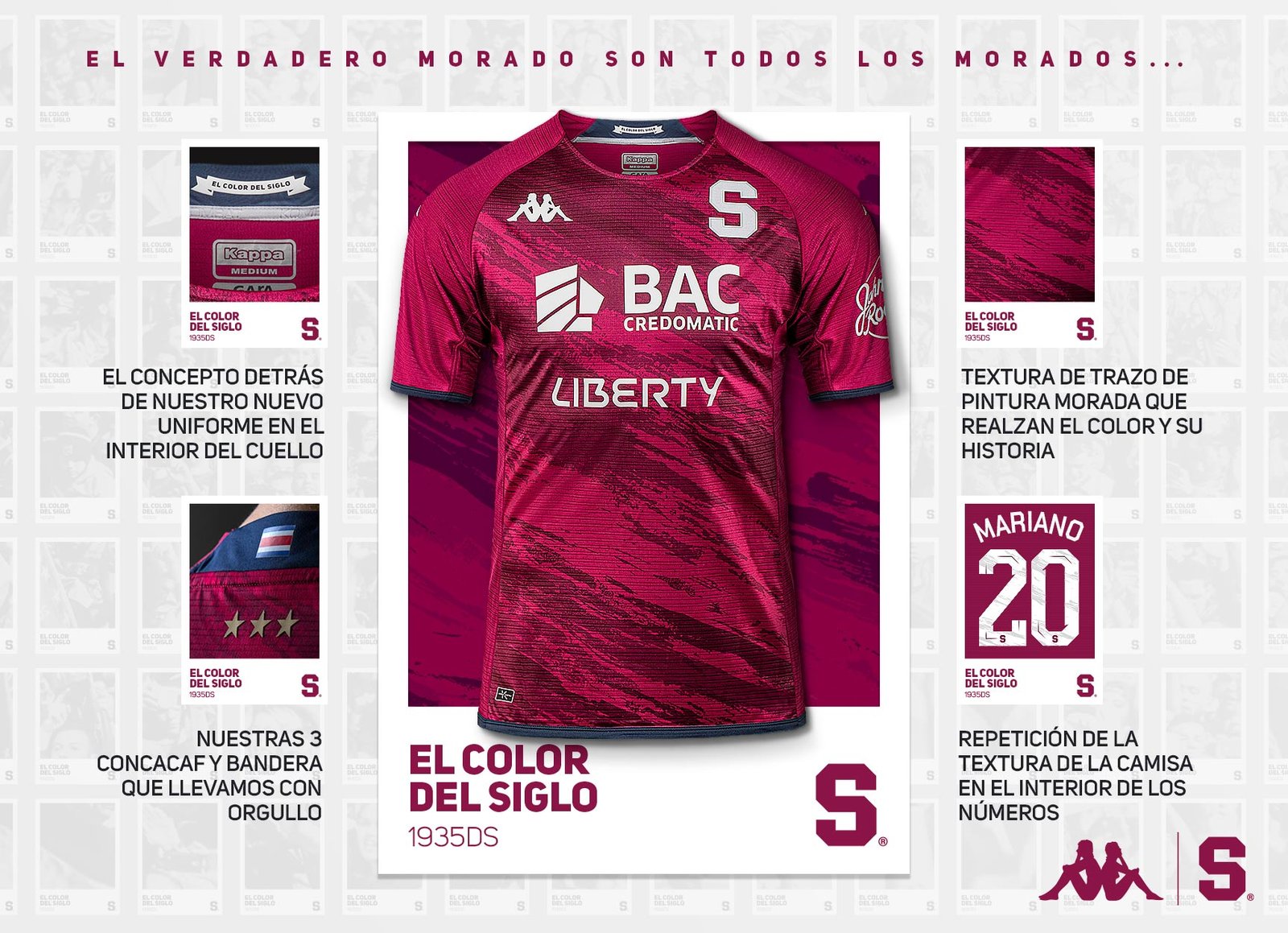 Saprissa presenta su uniforme con "los colores del siglo" - Camiseta 10